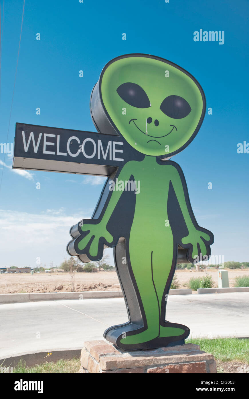 Aliens and UFO's are the theme of the town in Roswell, New Mexico Stock ...