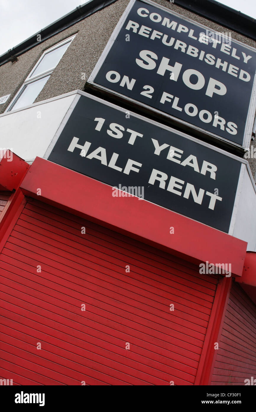 Vacant shop, Freeman Street, Grimsby, North East Lincolnshire Stock ...