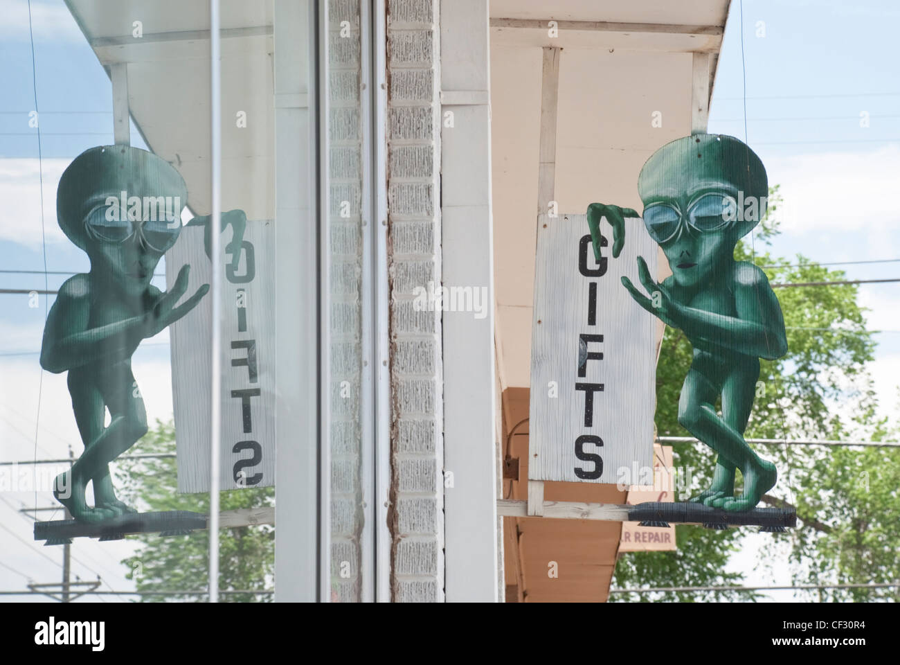 Aliens and UFO's are the theme of the town in Roswell, New Mexico Stock ...