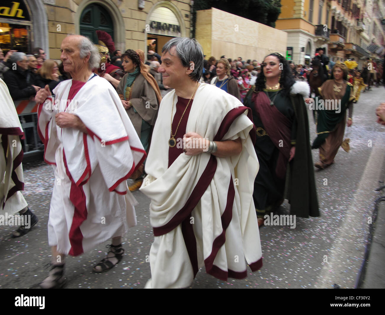 people on via del corso street at the rome carnival, italy saturday 18 ...