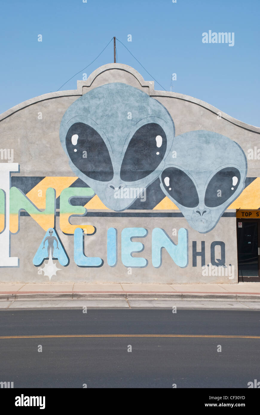 Aliens and UFO's are the theme of the town in Roswell, New Mexico Stock ...