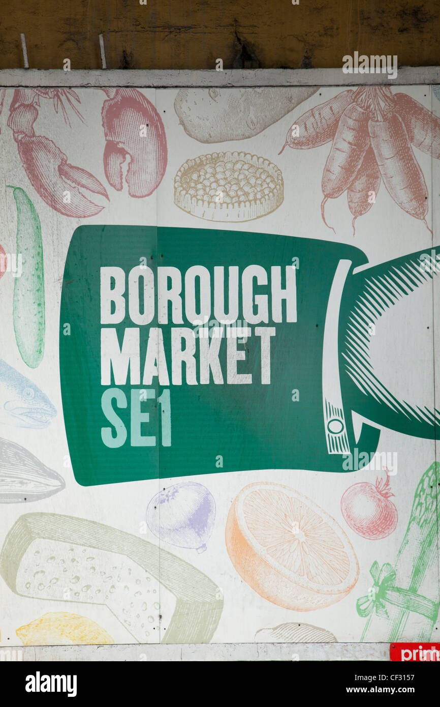 Borough market sign hi-res stock photography and images - Alamy