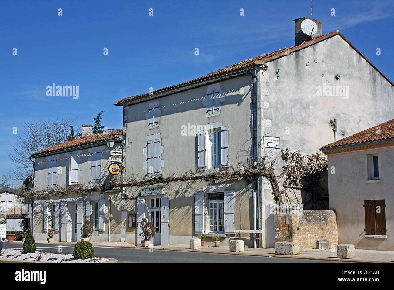 France, typical small family run country hotel Stock Photo - Alamy