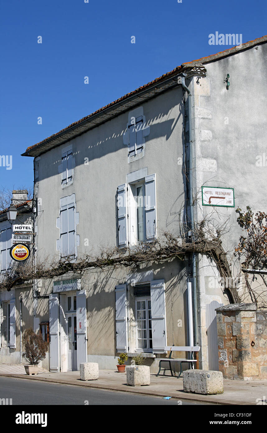 France, typical small family run country hotel Stock Photo - Alamy