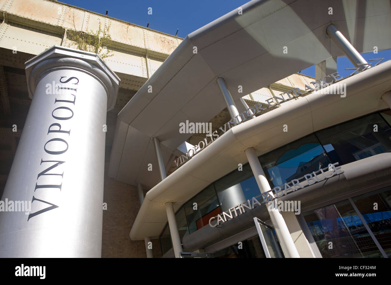 The entrance to Vinopolis, London's wine tasting destination. Visitors can experience wines from ...