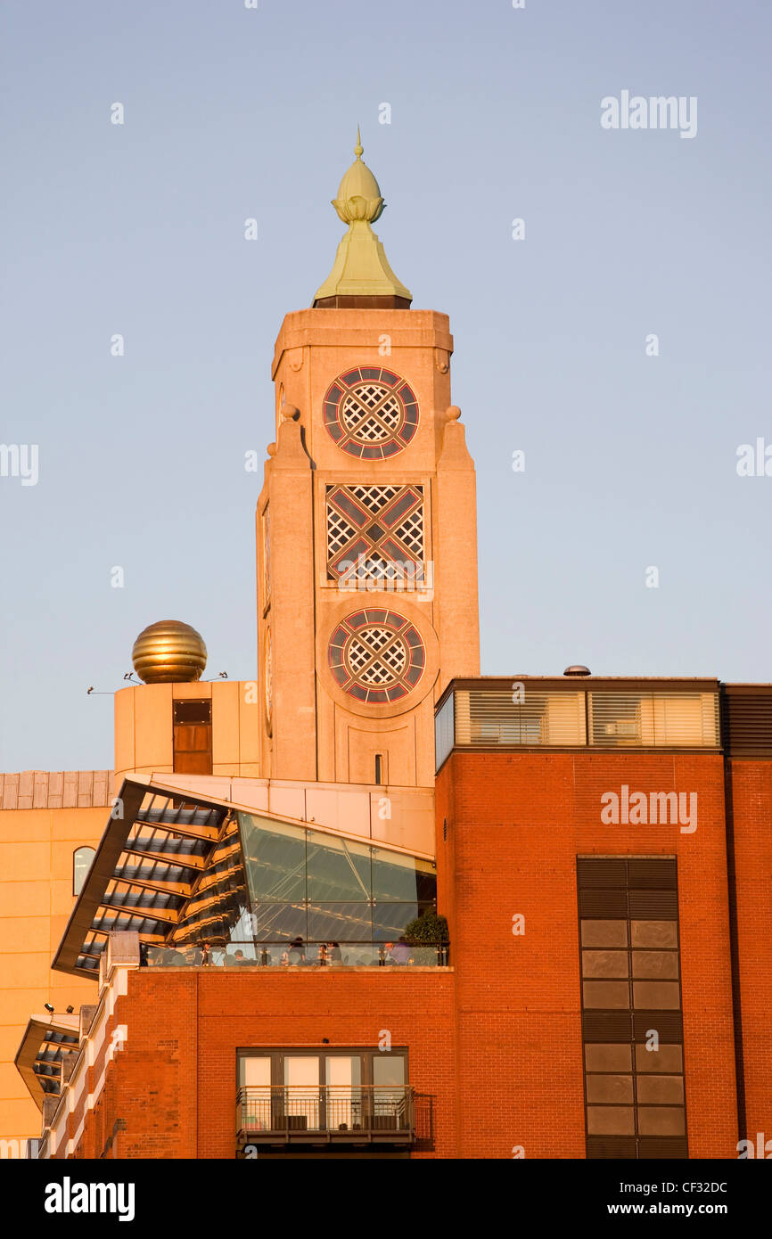 The OXO Tower on the South Bank of the River Thames. The building ...