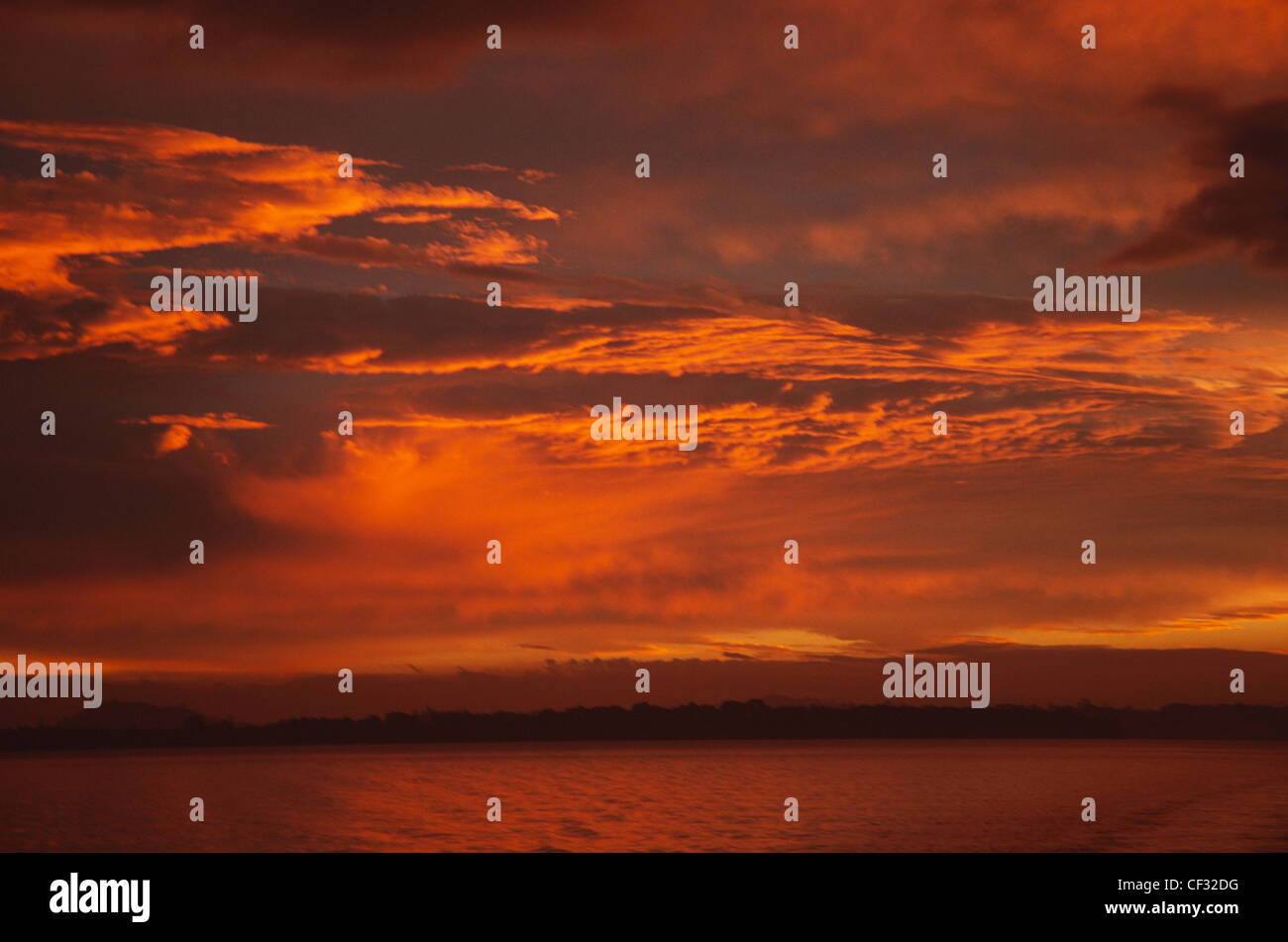 red sky at night sunset sunrise Stock Photo - Alamy