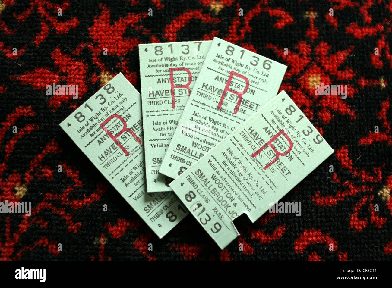 Isle of wight steam railway tickets Stock Photo - Alamy