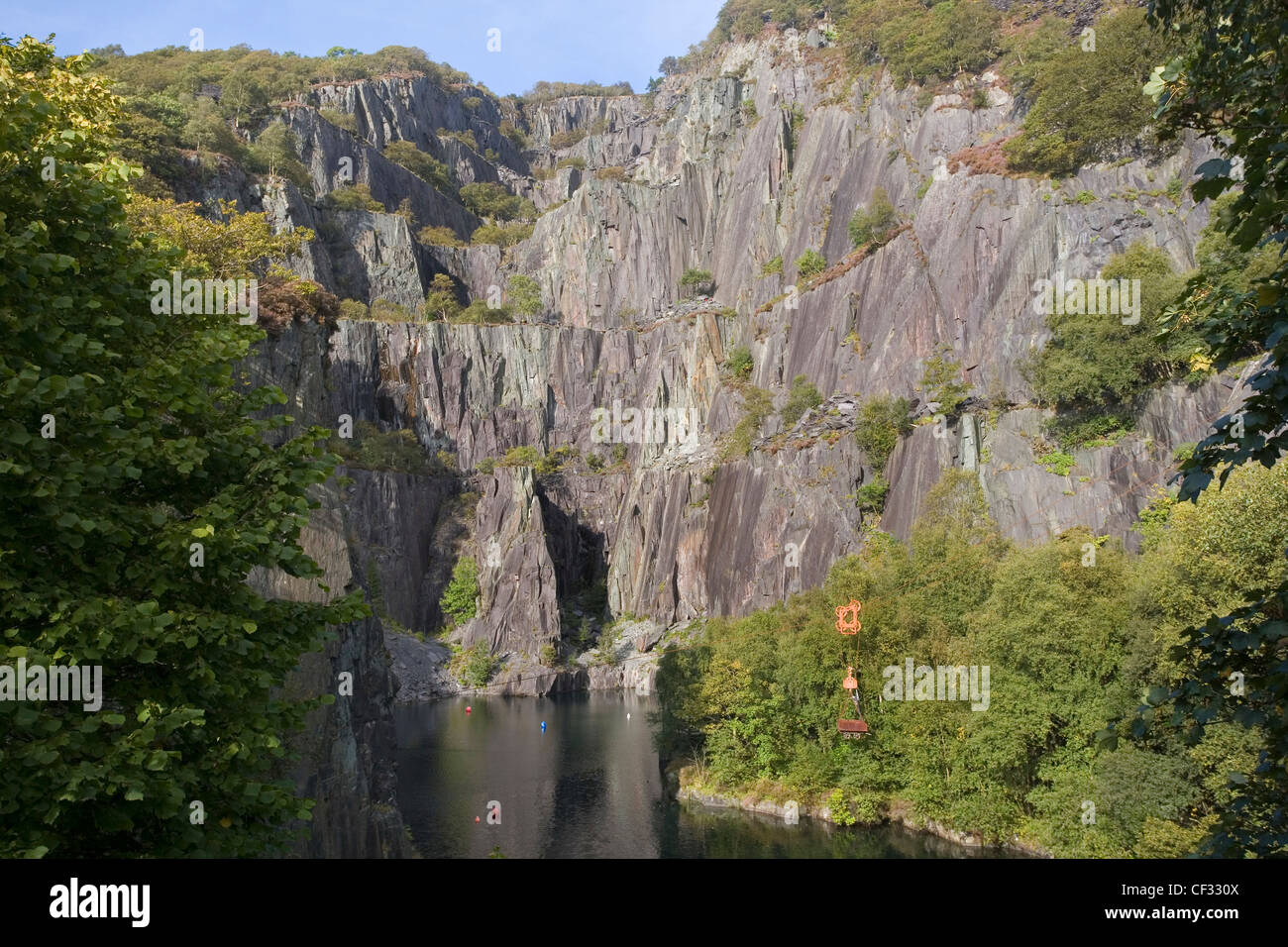 Vivian Slate Quarry, part of the Dinorwig Slate Quarry, the second ...