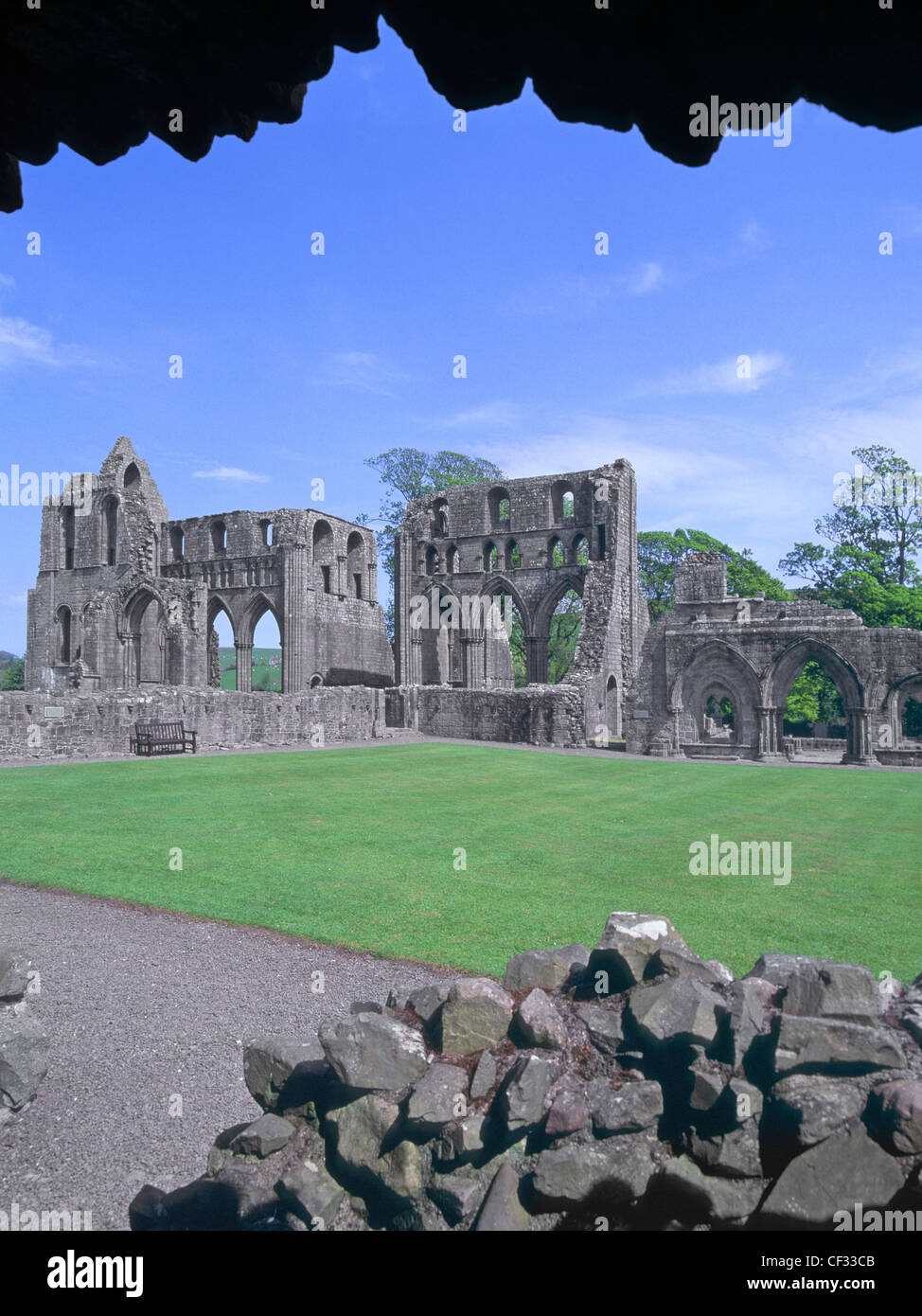 The ruins of Dundrennan Cistercian Abbey near Kirkcudbright Dumfries ...