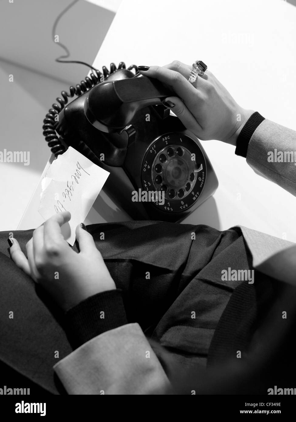 To make a call Black and White Stock Photos & Images - Alamy