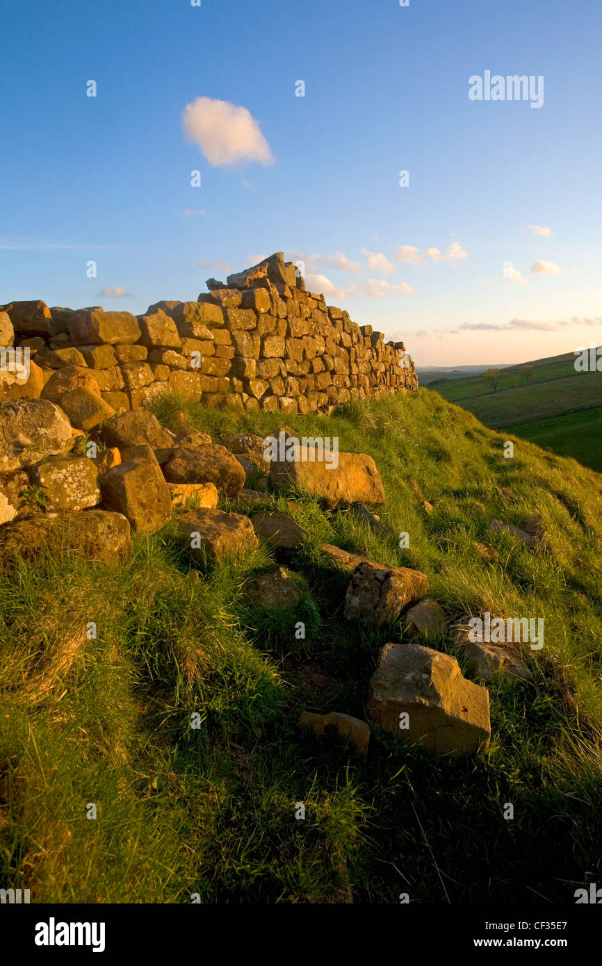 Hadrian's Wall at Steel Rigg Stock Photo - Alamy