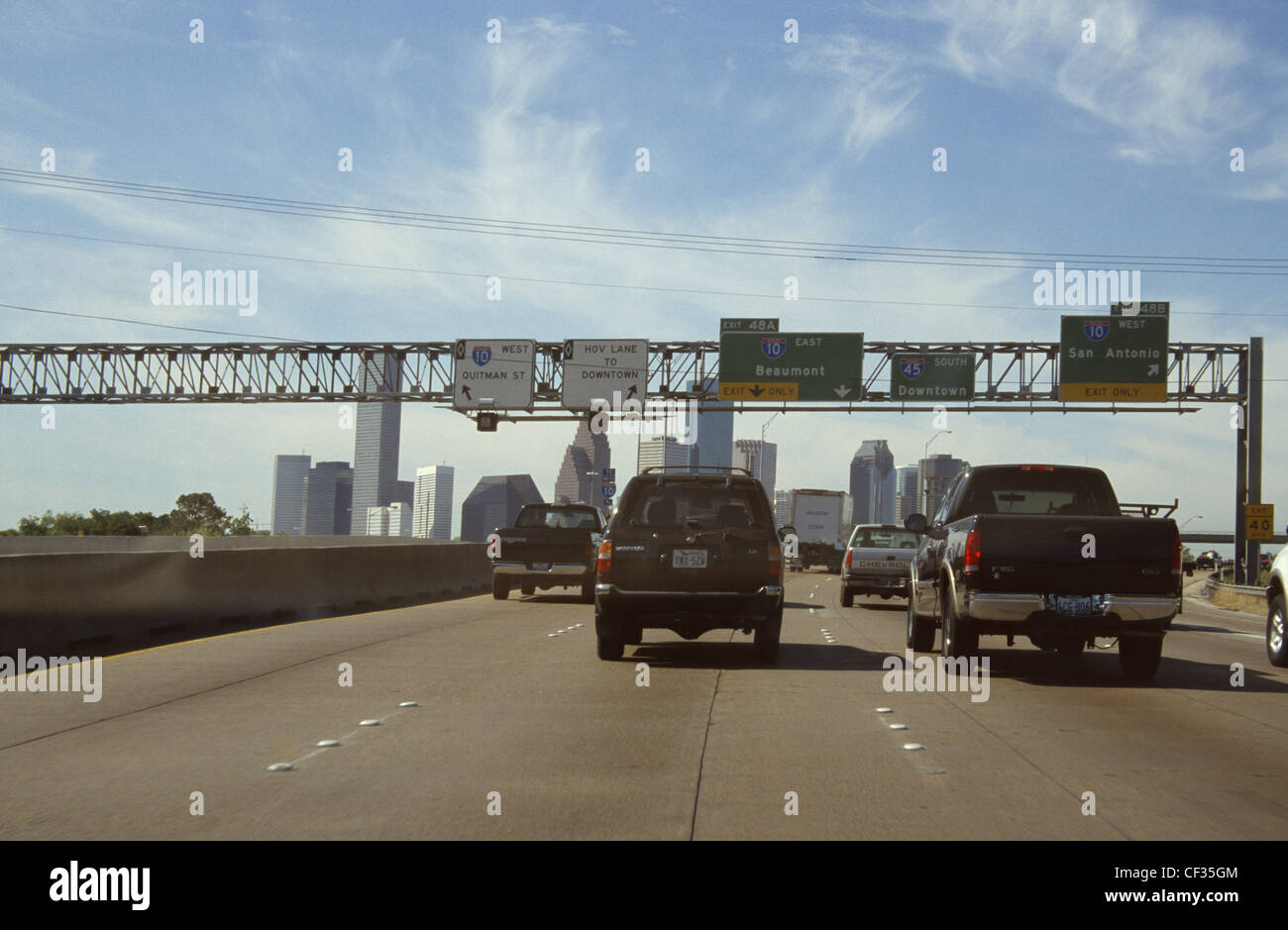 USA Houston Texas Freeway Stock Photo - Alamy