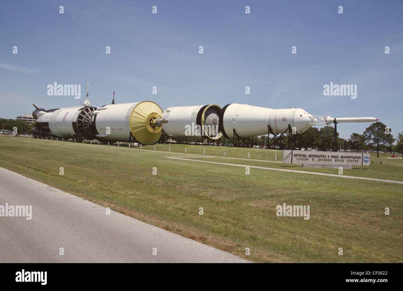 USA Houston Texas Johnson Space Center Rocket Park Saturn V rocket ...