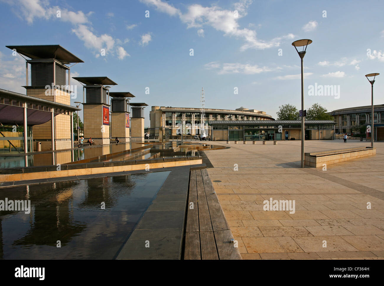 Modern buildings and development at Millennium Square in Bristol Stock ...