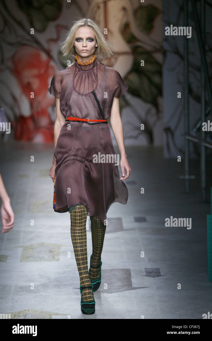 Prada Milan Ready to Wear Spring Summer Model blonde hair wearing ...