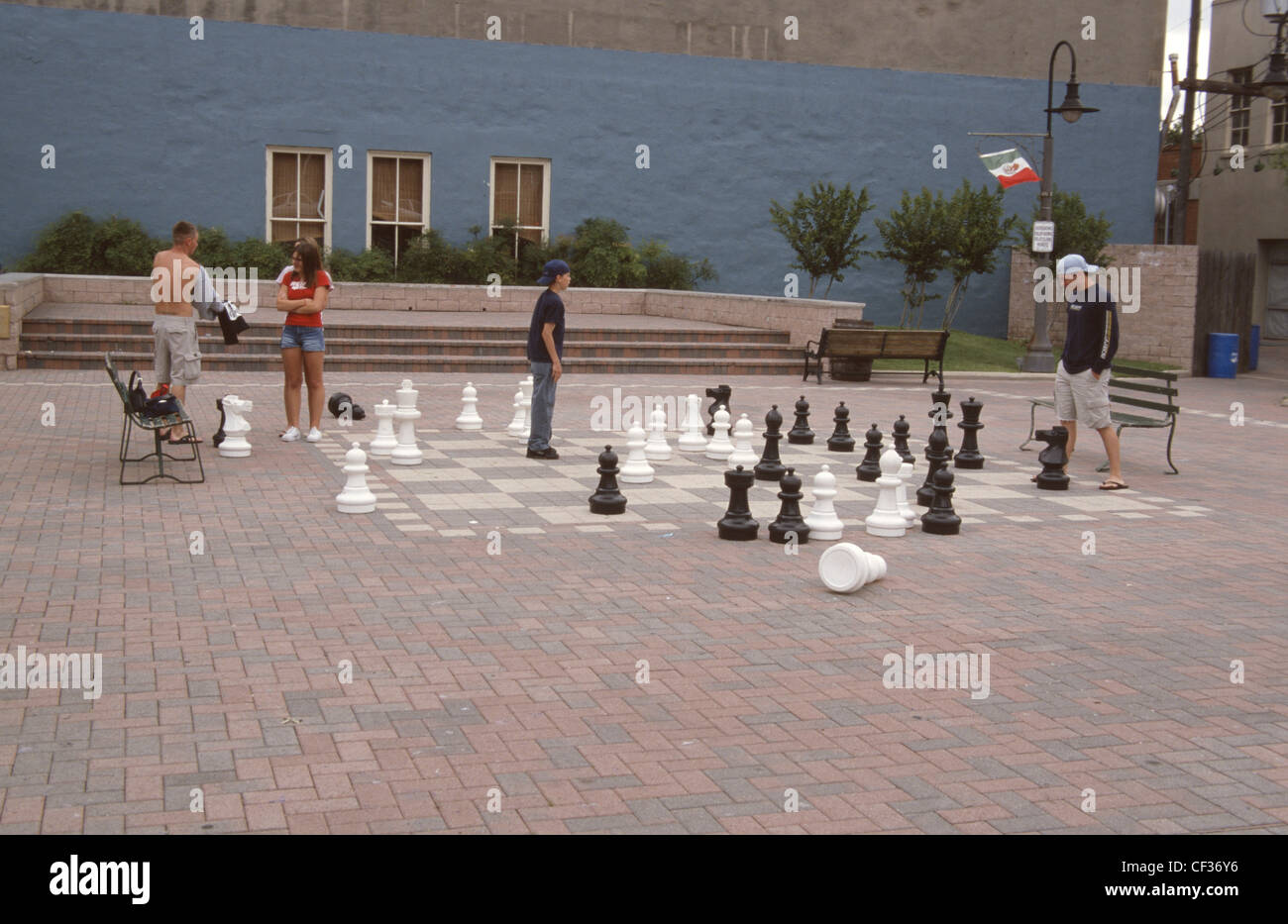 USA Galveston Texas Giant Chess Playing Stock Photo - Alamy