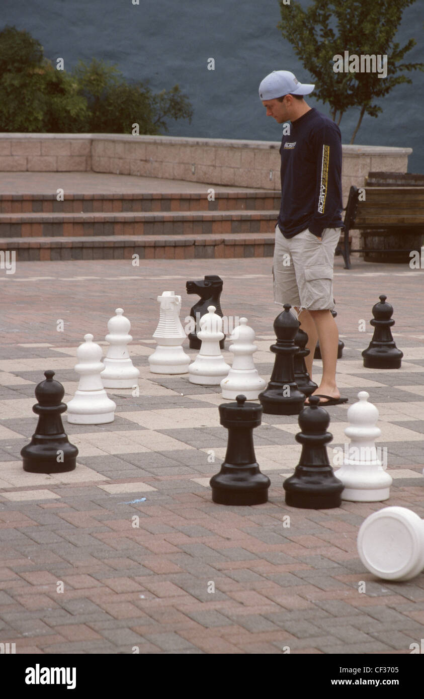USA Galveston Texas Giant Chess Playing Stock Photo - Alamy
