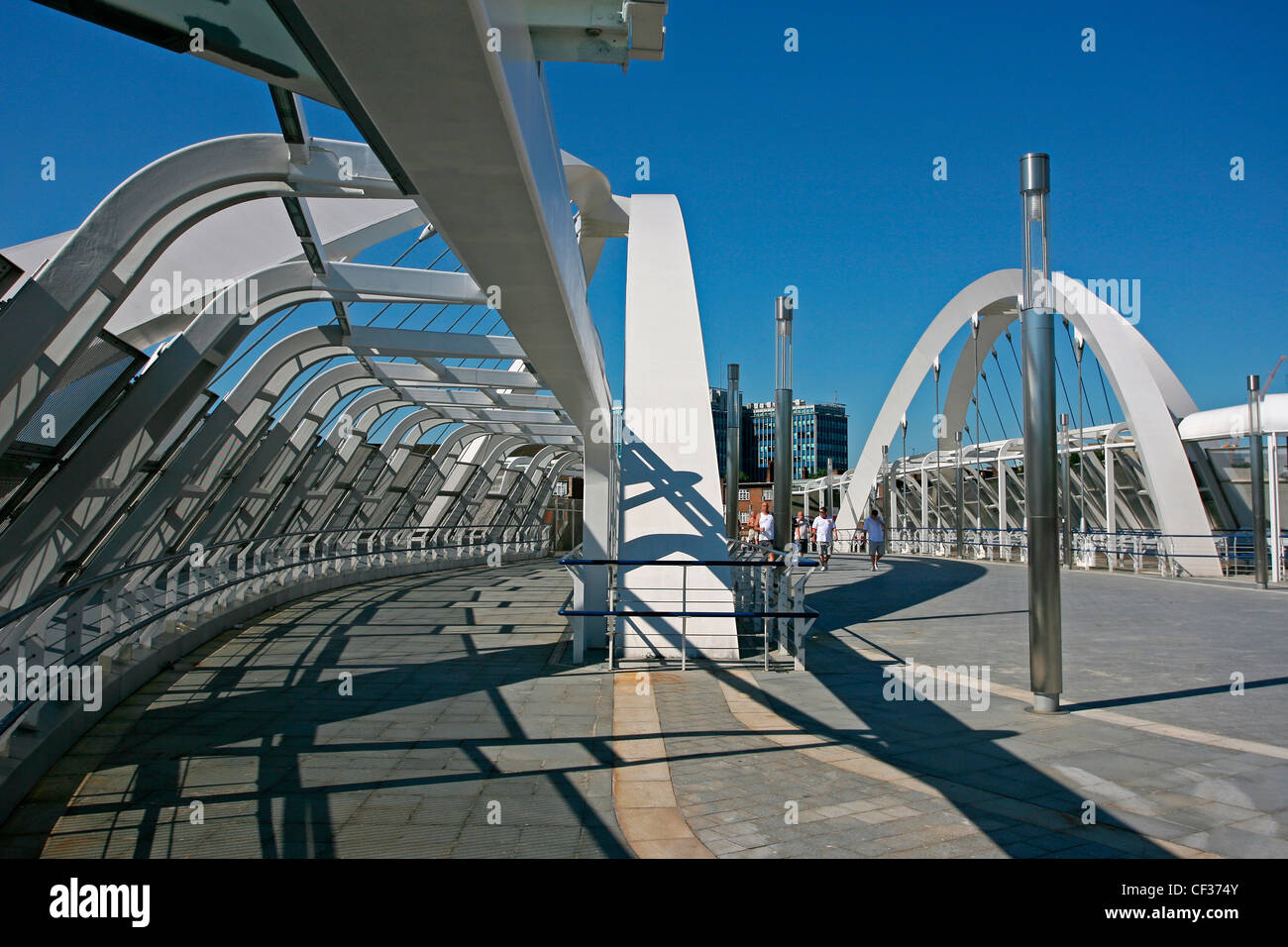 The White Horse bridge at Wembley Stadium station in London Stock Photo ...