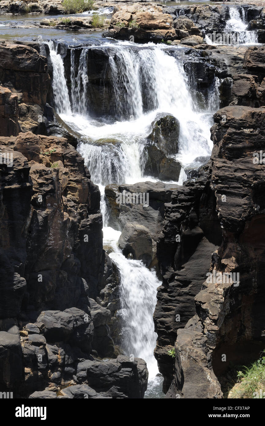 Waterfall at Bourkes Luck Potholes South Africa Stock Photo - Alamy