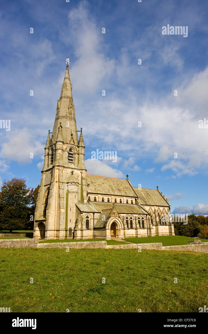 St Mary's Church in the grounds of Fountains Abbey and Studley Royal ...