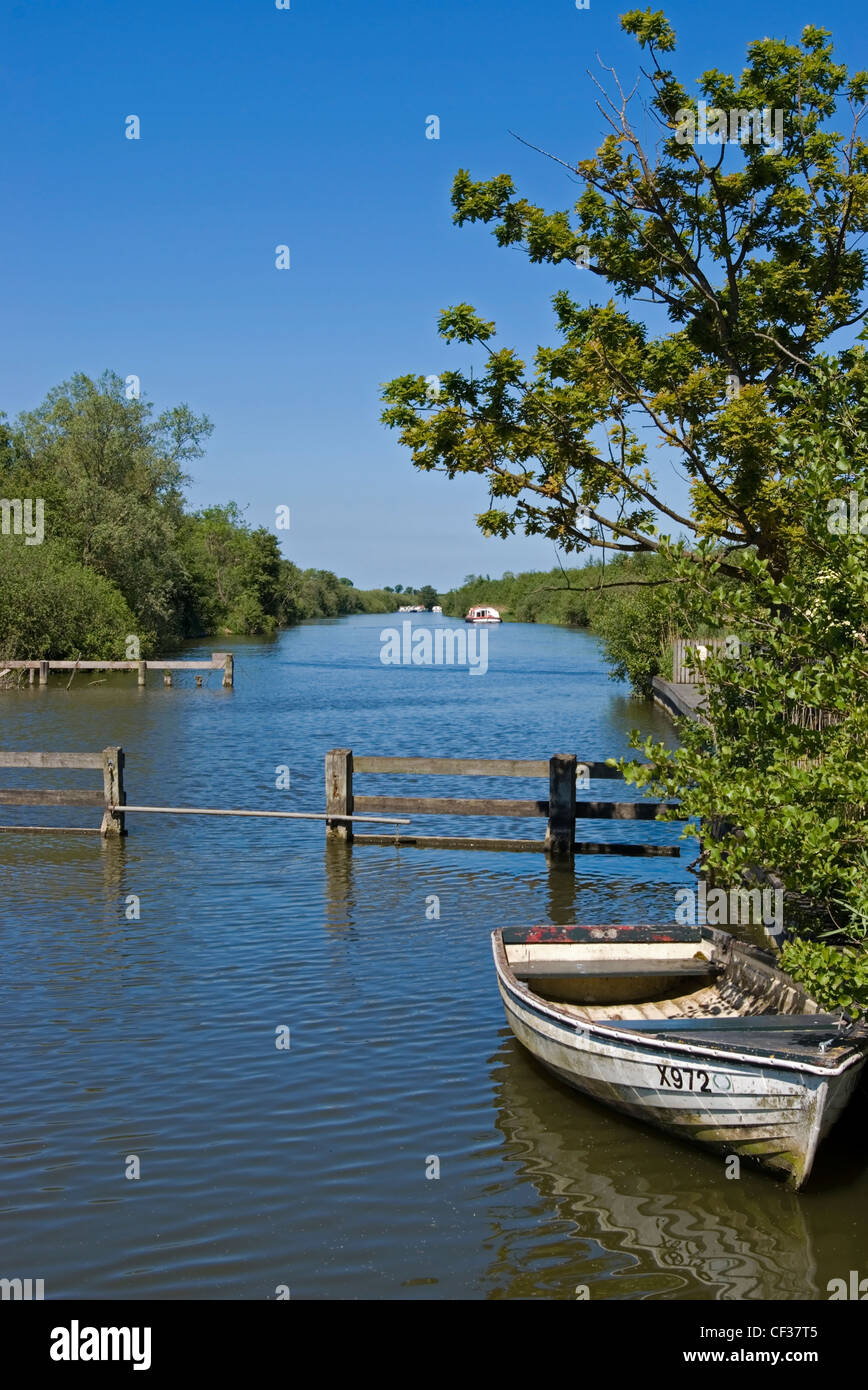 Ranworth Broad and the River Bure in the Norfolk Broads Stock Photo - Alamy
