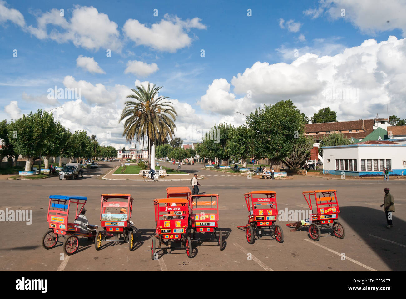 Rickshaws Rickshaw Madagascar Transport High Resolution Stock ...