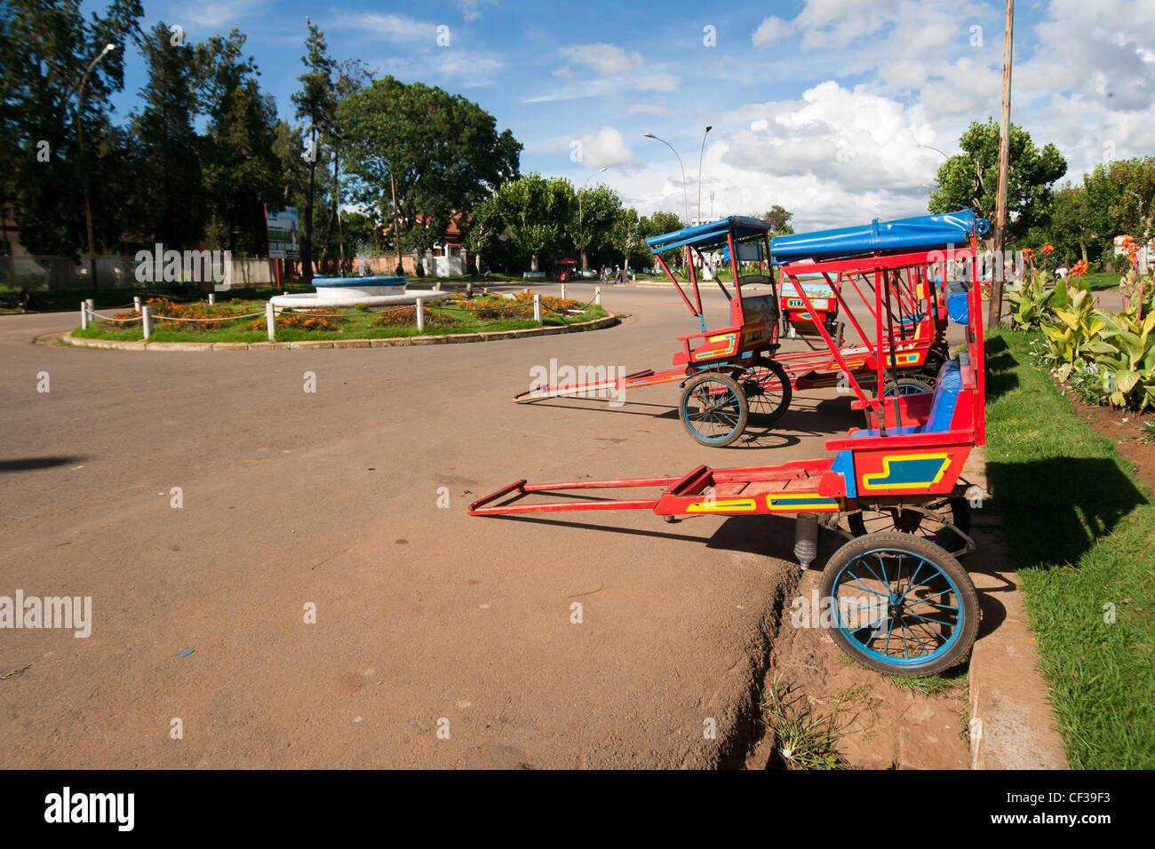 Rickshaws Rickshaw Madagascar Transport High Resolution Stock ...
