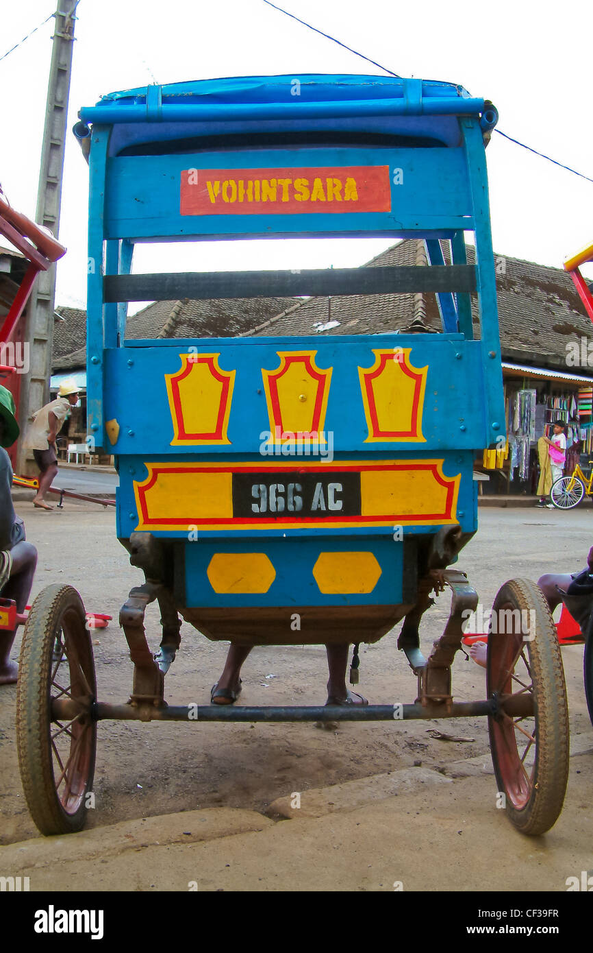Rickshaw in Antsirabe, Madagascar highlands Stock Photo - Alamy