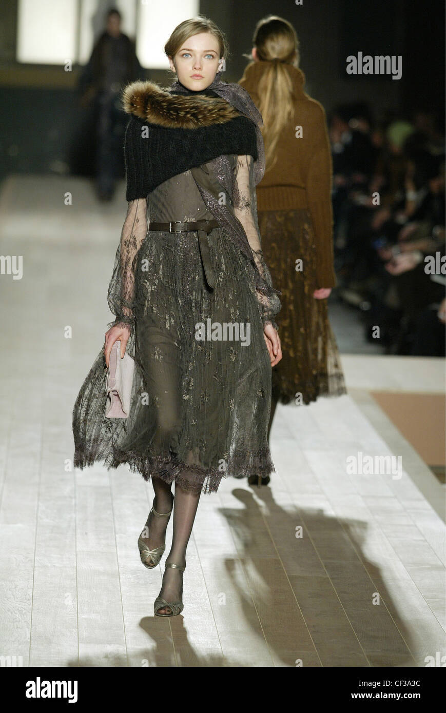 Hermes Ready to Wear Paris A W Model Vlada Roslyakova blonde hair off ...