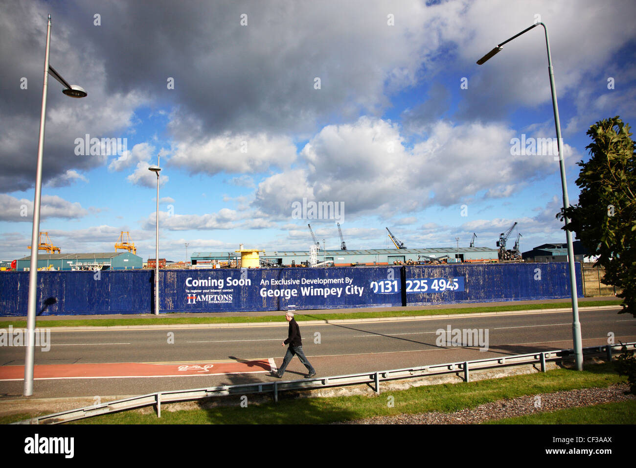 Ocean Drive and Port of Leith in Edinburgh Stock Photo - Alamy