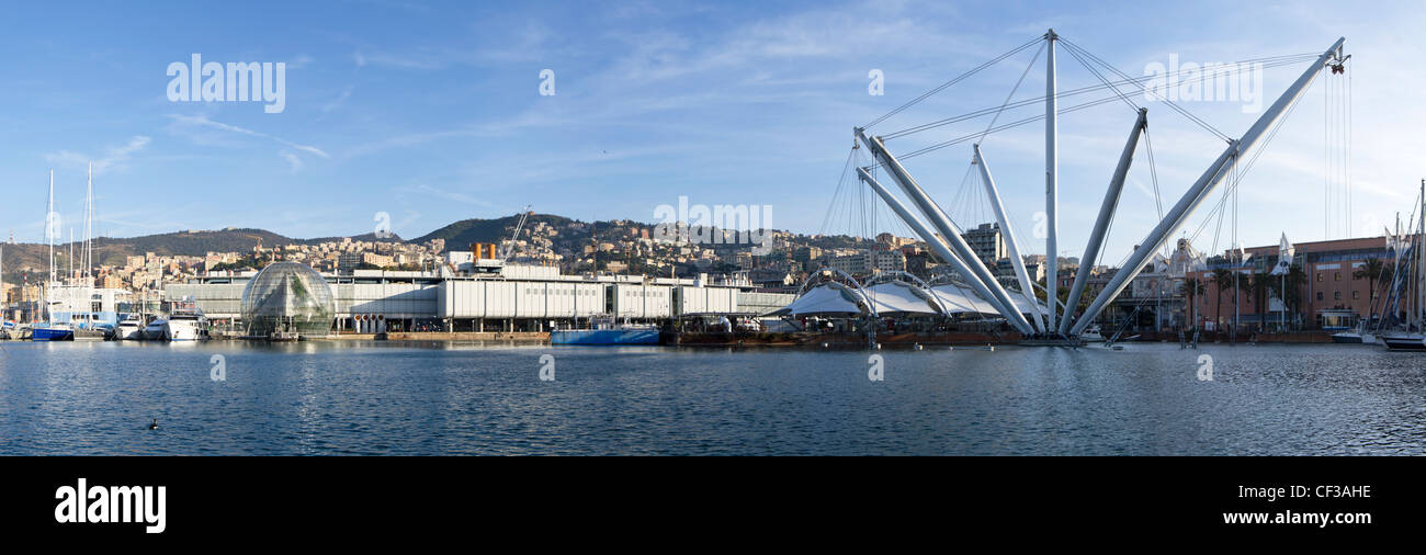 Port of Genoa and its famous Lanterna Stock Photo - Alamy