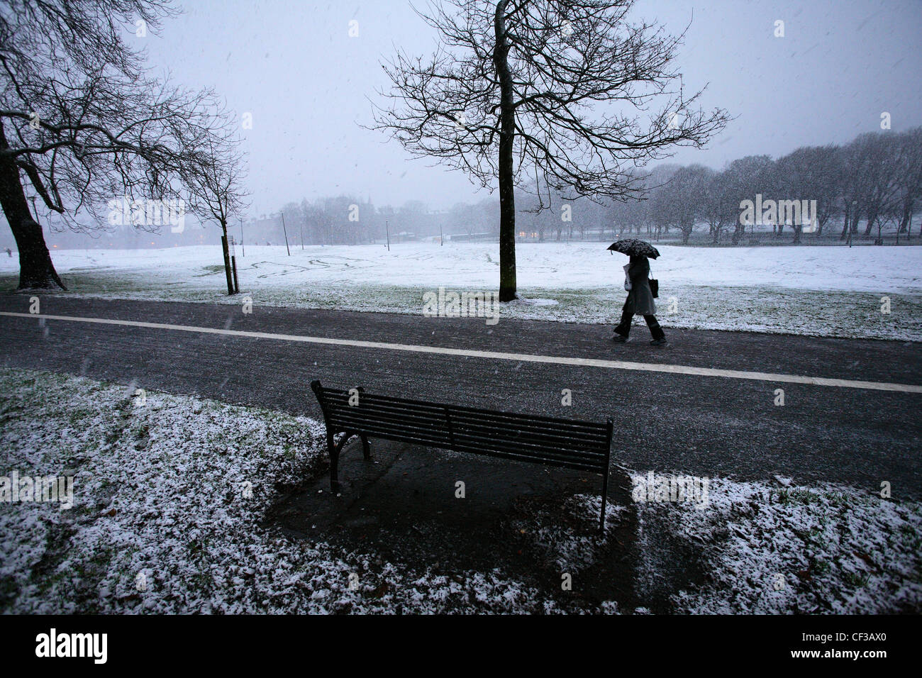 Bruntsfield links snow hi-res stock photography and images - Alamy