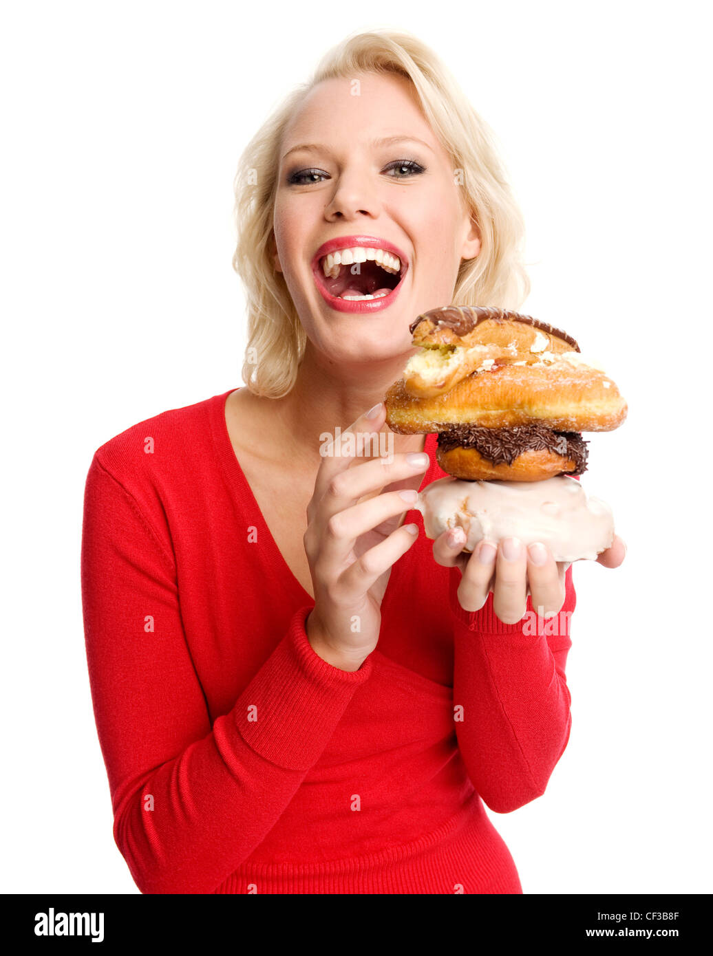 Woman with piled up hair hi-res stock photography and images - Alamy