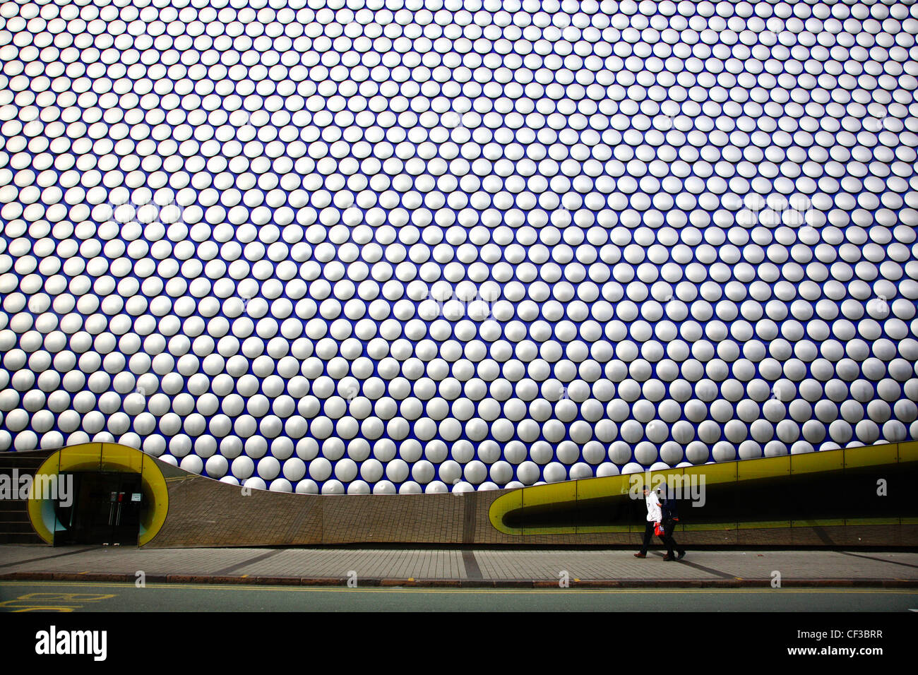 An exterior view of the contemporary Bull Ring centre in Birmingham ...
