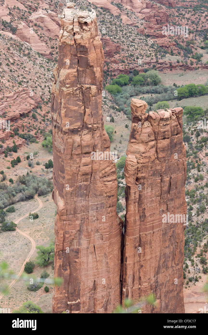 Spider Rock in Canyon de Chelly National Monument, Arizona, USA Stock ...