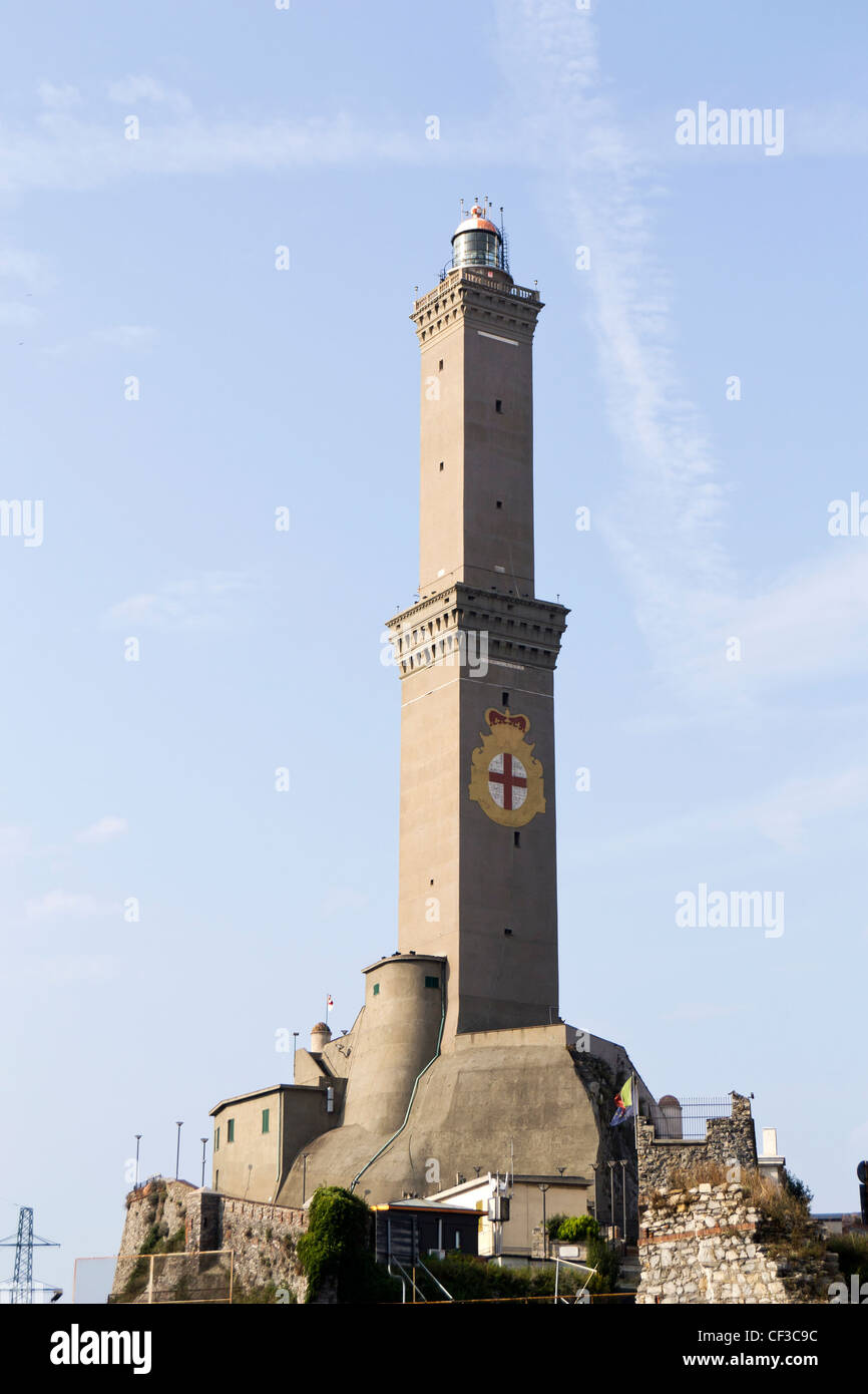 the ancient "lanterna", symbol of Genoa Stock Photo - Alamy