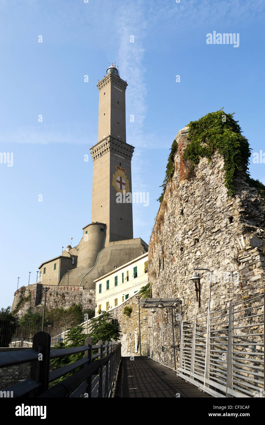 the ancient "lanterna", symbol of Genoa Stock Photo - Alamy