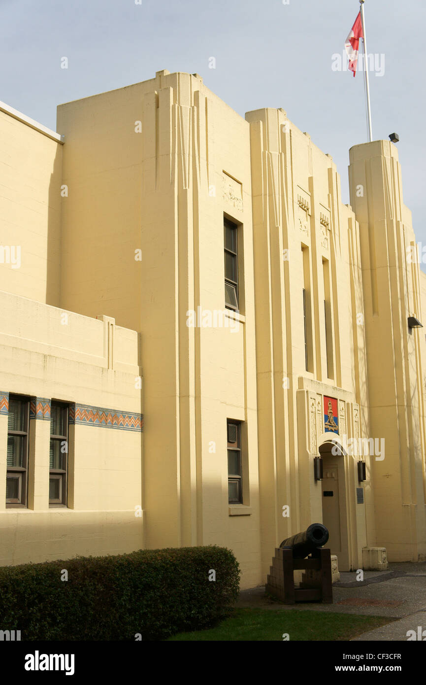 Art Deco style 1934 Bessborough Armoury building, Vancouver, British ...