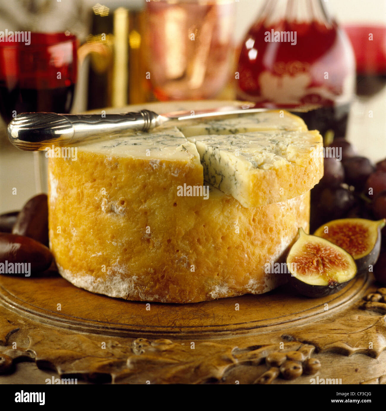 The traditional Christmas feastPort and Stilton Stock Photo - Alamy