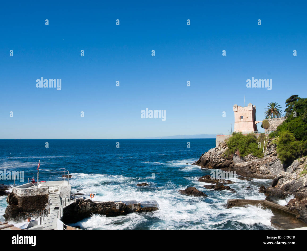 Coast of Genova Nervi, Italy Stock Photo - Alamy