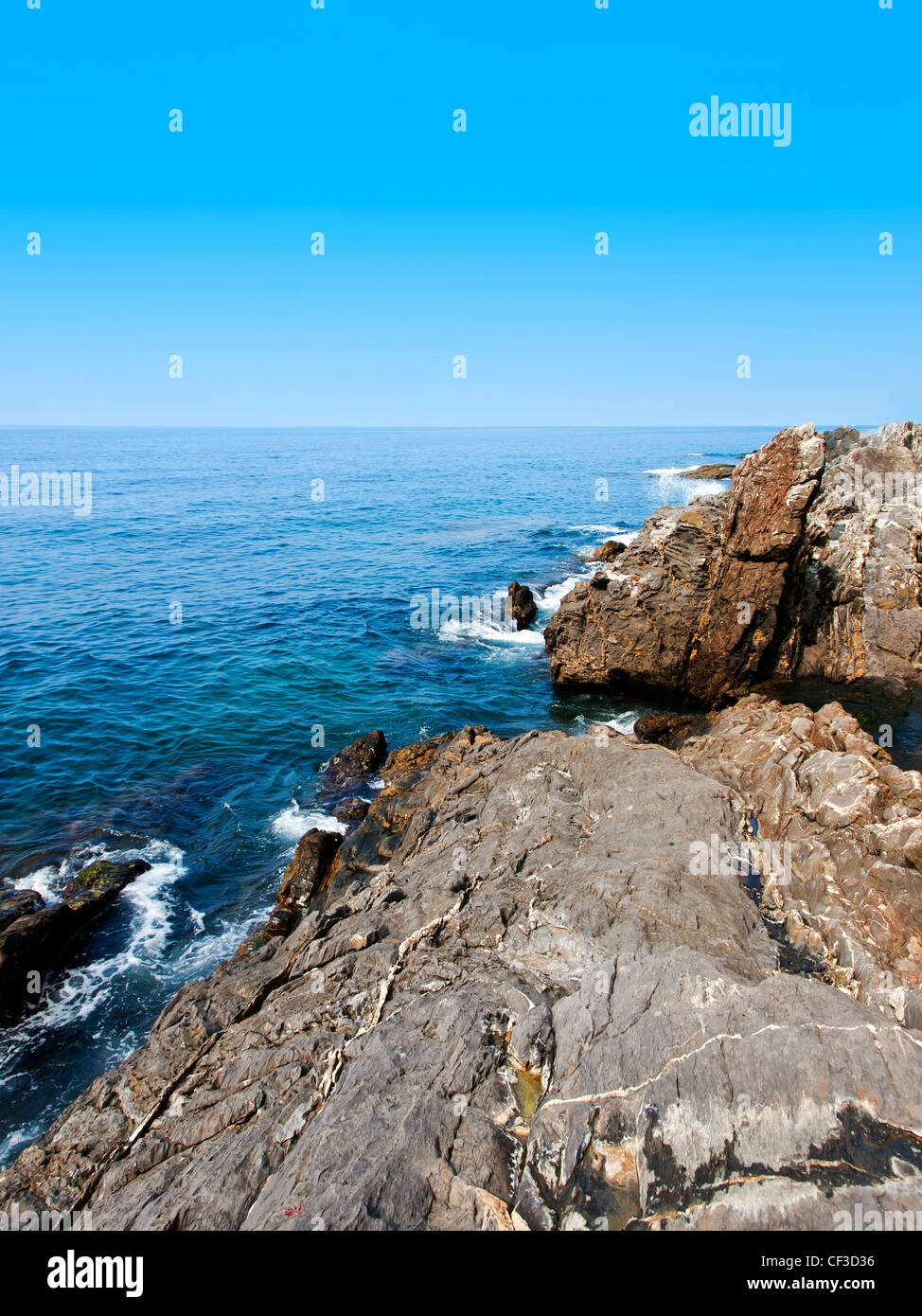 Coast of Genova Nervi, Italy Stock Photo - Alamy