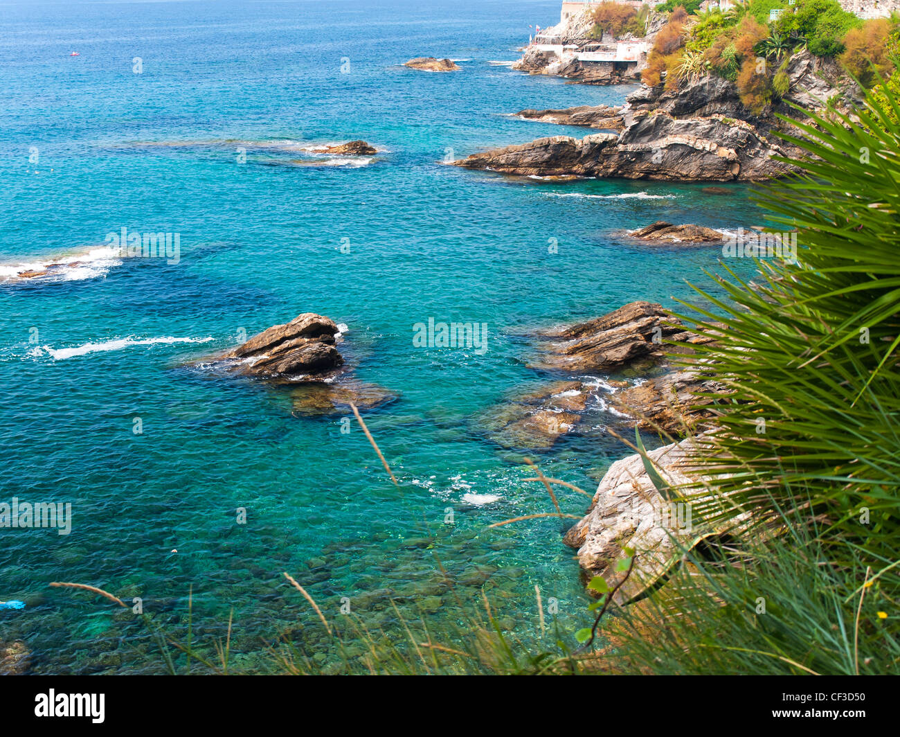 Coast of Genova Nervi, Italy Stock Photo - Alamy