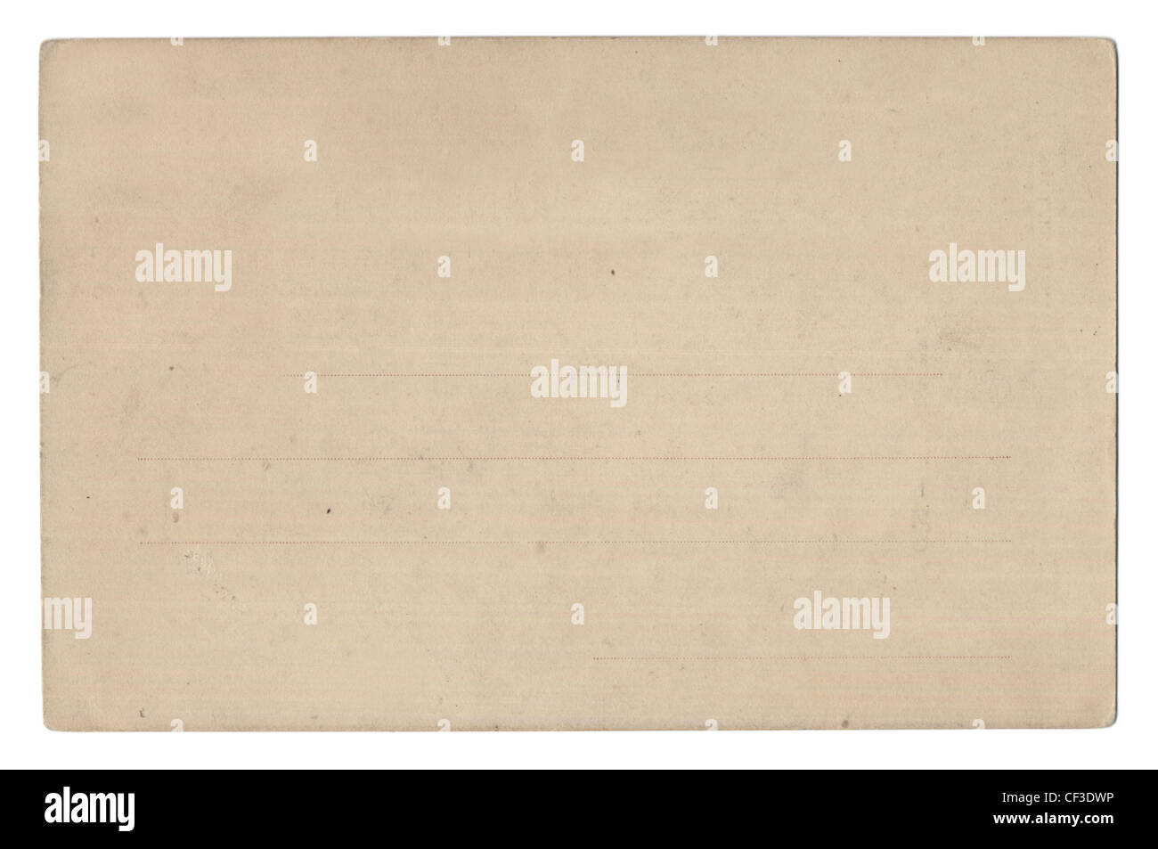 Old empty postcard isolated on white Stock Photo - Alamy