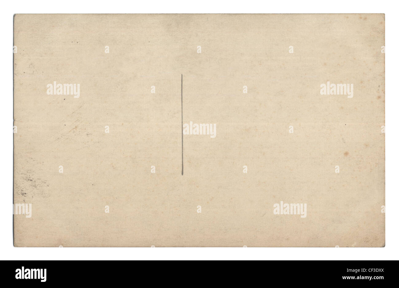 Old empty postcard isolated on white Stock Photo - Alamy