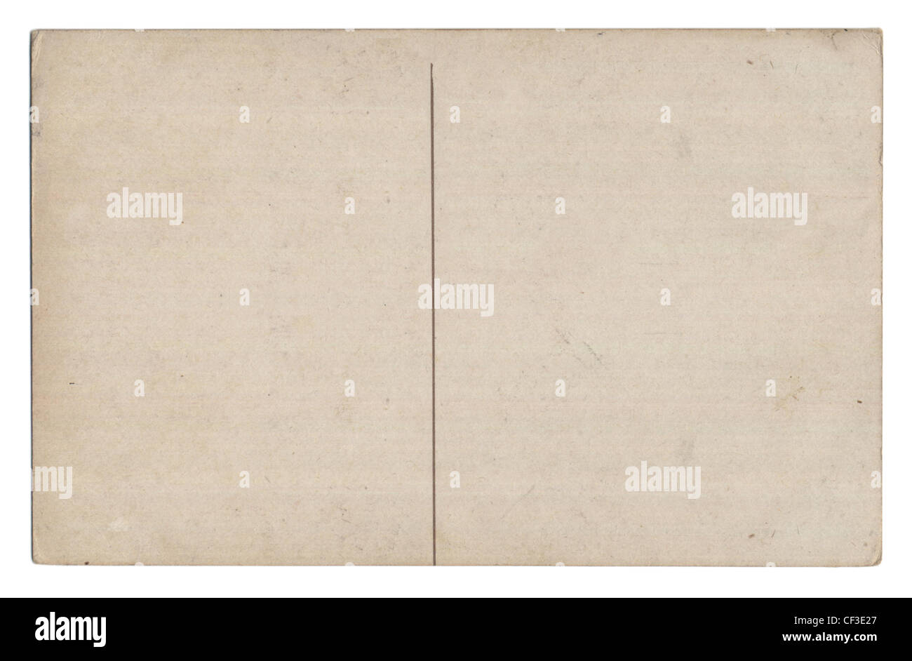 Old empty postcard isolated on white Stock Photo - Alamy