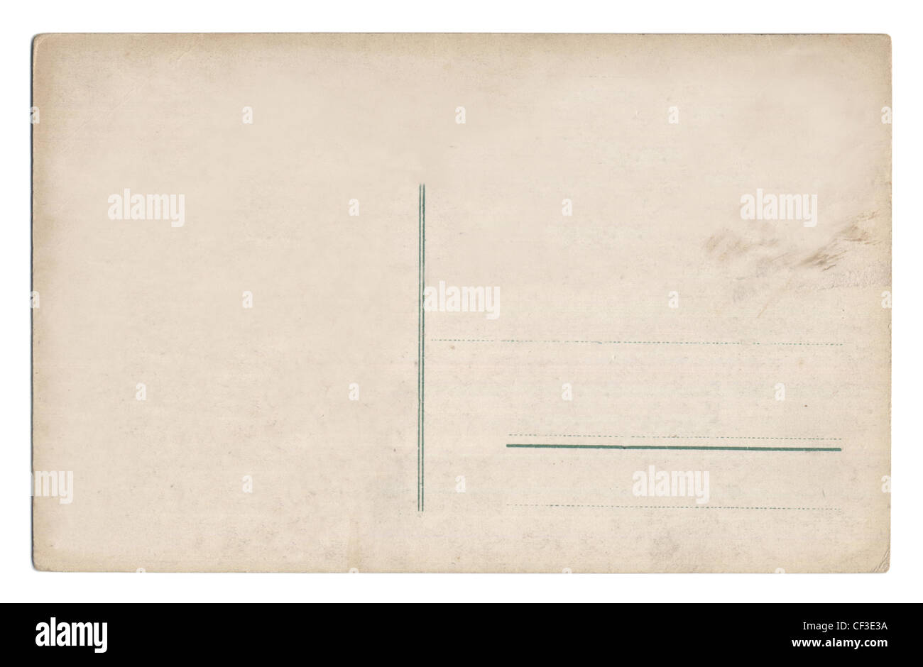 Old empty postcard isolated on white Stock Photo - Alamy