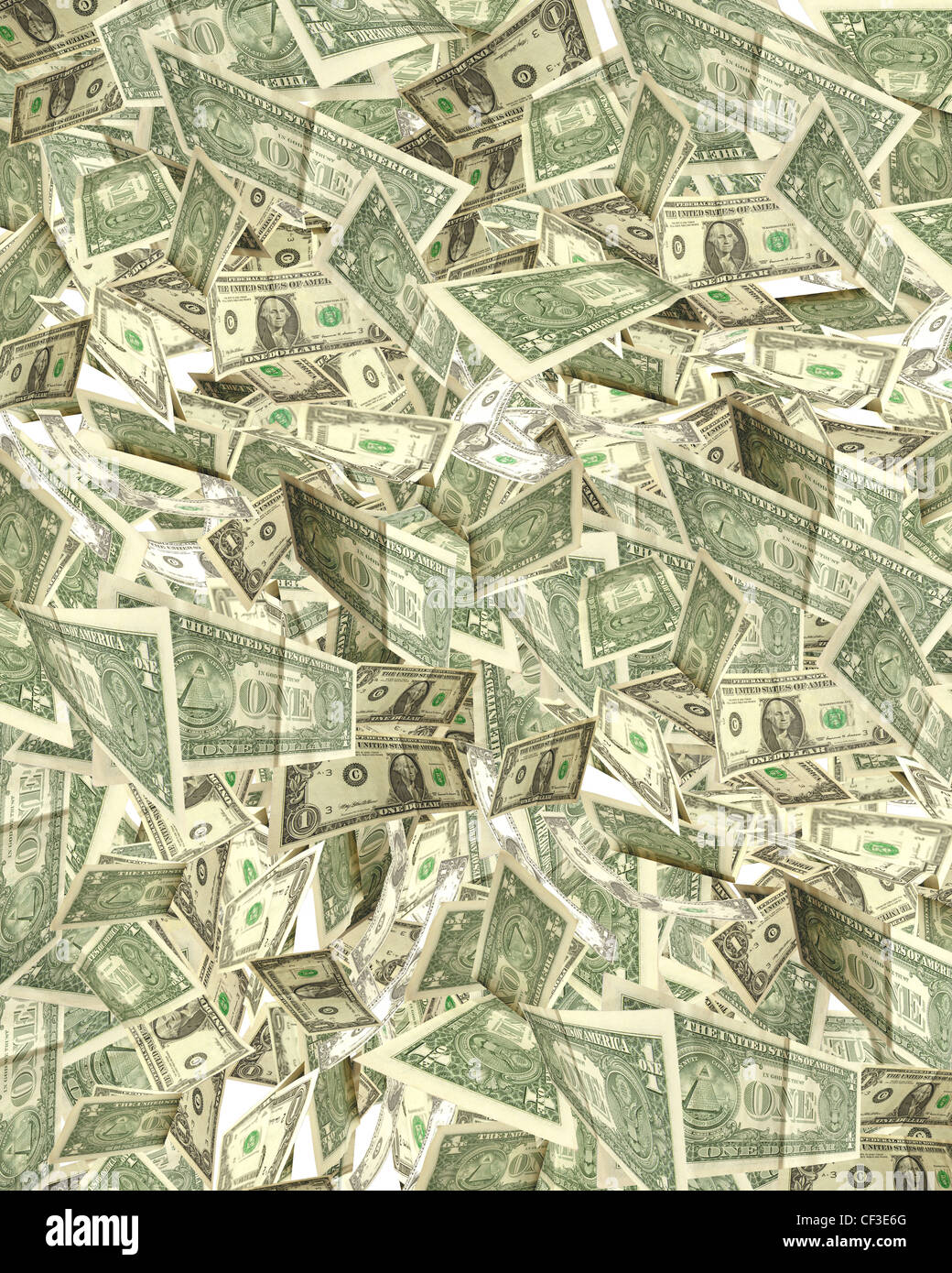 many dollar fall collage Stock Photo - Alamy