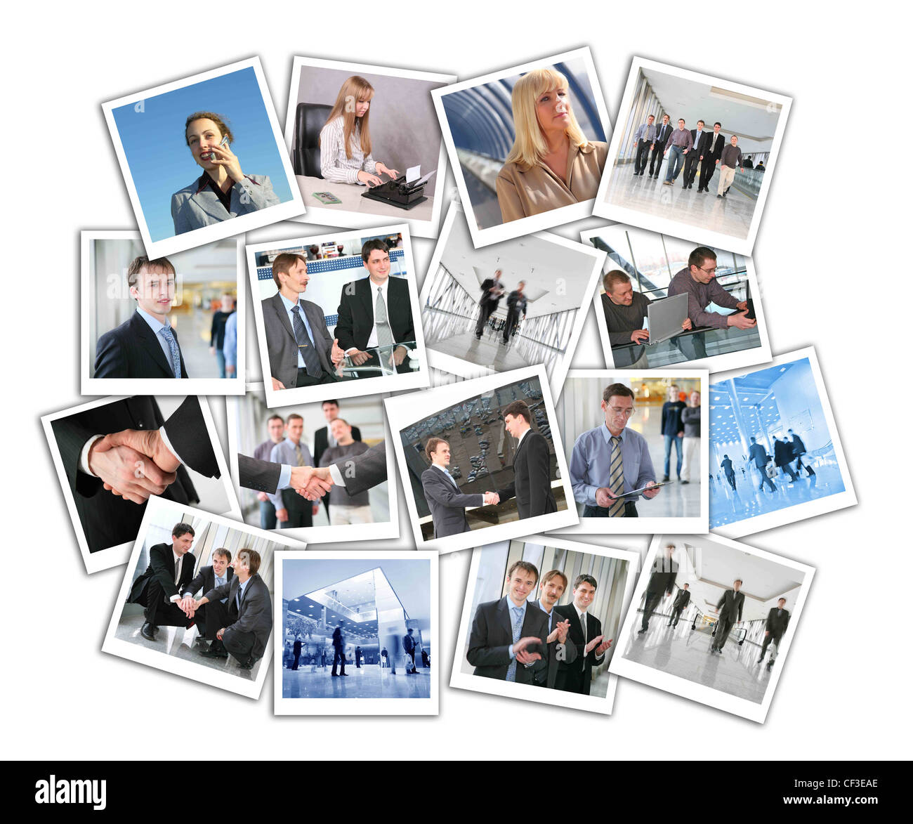 many business photos, collage Stock Photo - Alamy