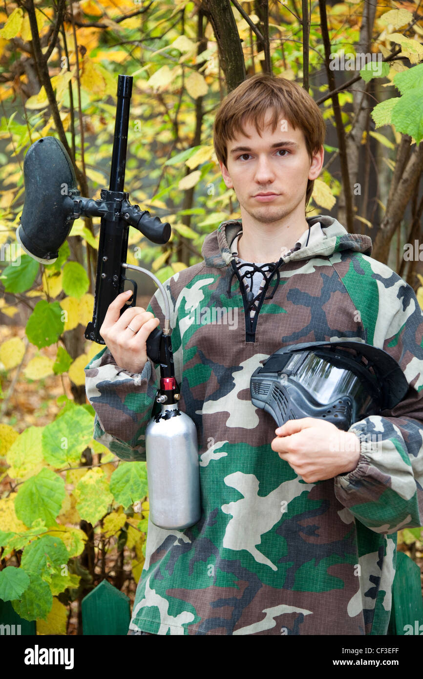 Paintball helmet hi-res stock photography and images - Alamy